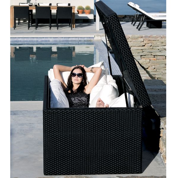 Royal Botania, Outdoor, Wicke,r Storage, Box - HomeInfatuation.com.