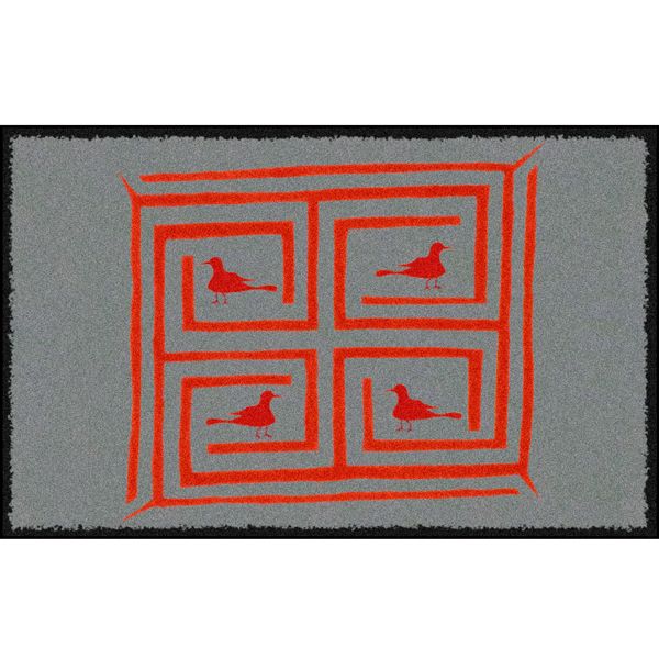 Bird Matrix Design Outdoor Rugs - Home Infatuation.